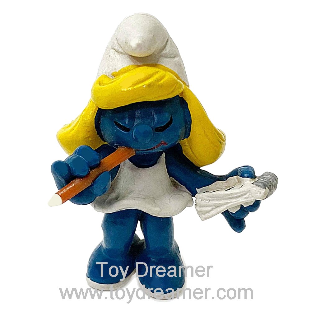 20140 Secretary Smurfette White Dress Schleich Smurfs Figurine – Toy ...