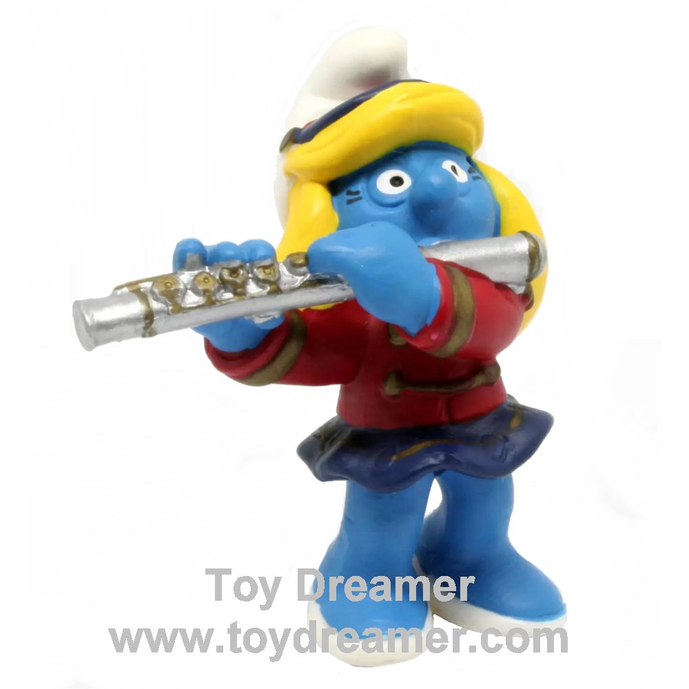 20487 Band Smurfs Flute Smurfette Smurf Schleich Smurfs Figurine – Toy ...