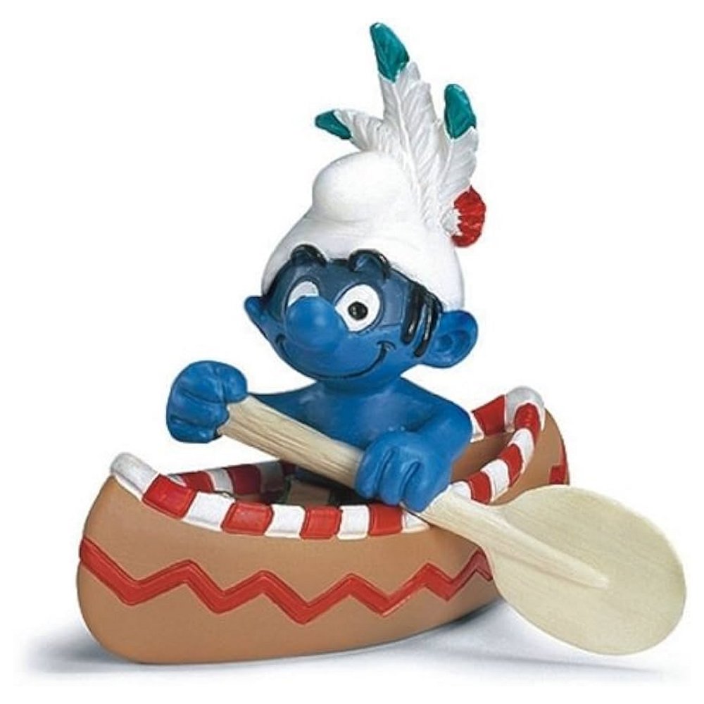 Smurf 20549 Canoe Smurf Schleich Indian Smurfs Figurine – Toy Dreamer