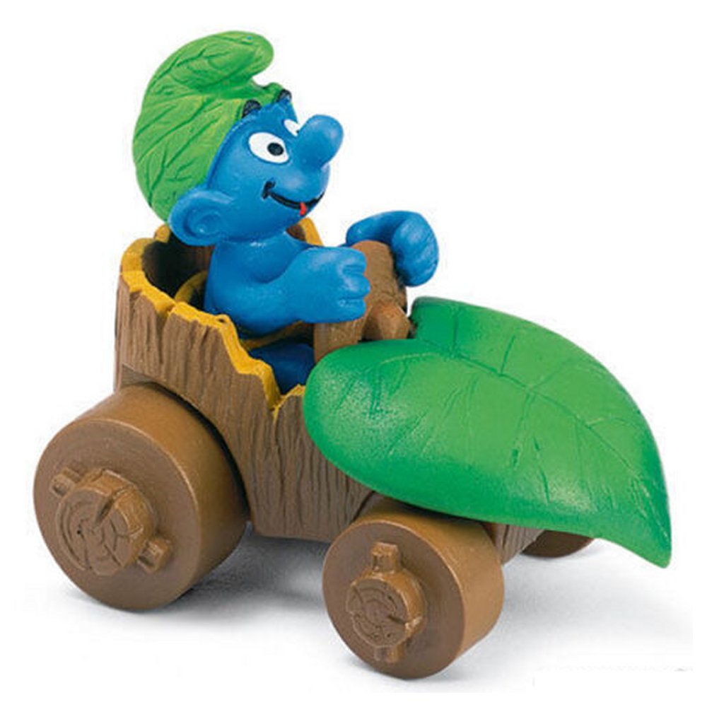 40264 Smurf in Leaf Car schleich figure smurf smurfs retired – Toy Dreamer