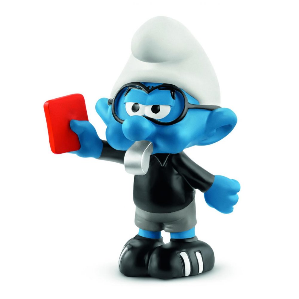 2018 Football Smurfs 20809 Soccer Smurf Referee – Toy Dreamer