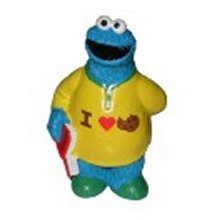 Sesame Street Sesame Street: Cookie Monster with Book Toy Figure – Toy ...