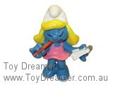 Smurf 20140 Secretary Smurfette - Pink Dress Schleich Smurfs Figurine ...